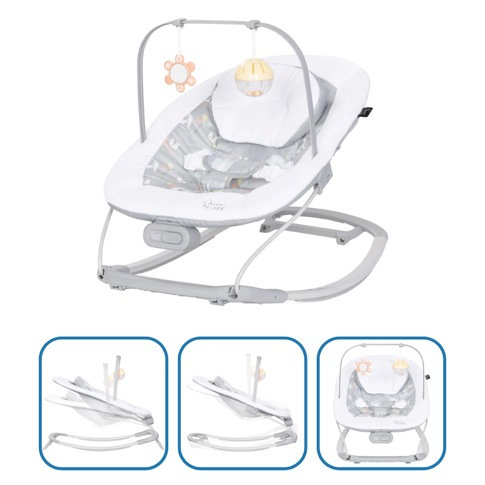 Smart Steps My First Rocker 2 Bouncer - Two of a Kind Grey – Jarrons & Co